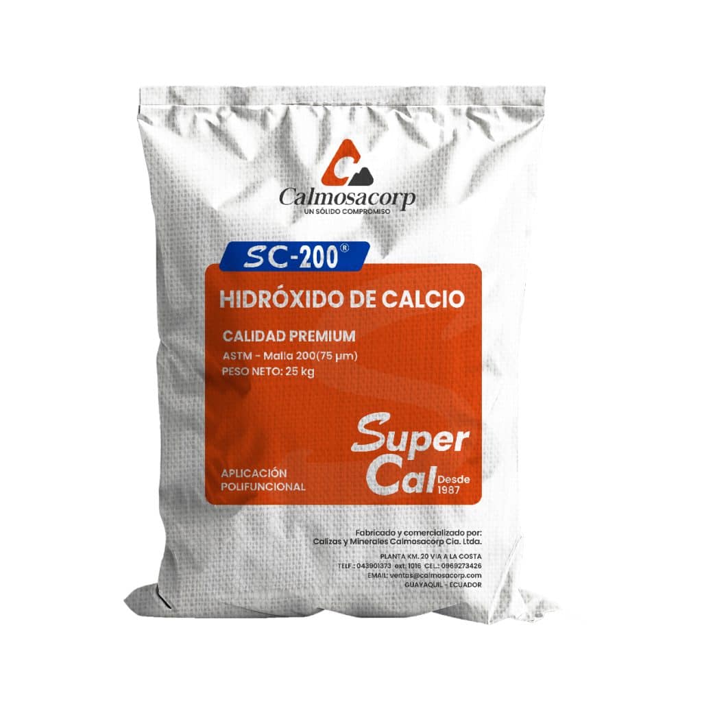 Hidróxido de Calcio - Regulador de pH - Calmosacorp - Ecuador